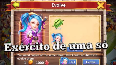 Castle Clash Evoluindo Uma ANIQUILADORA YouTube