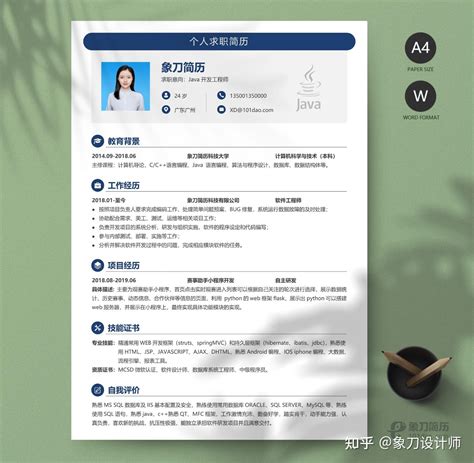 Java软件开发个人简历该怎么写？（附简历模板） 知乎