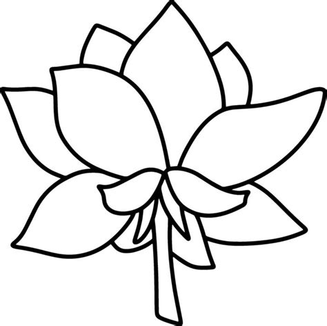 Lily Pad Outline Vector Art Icons And Graphics For Free Download