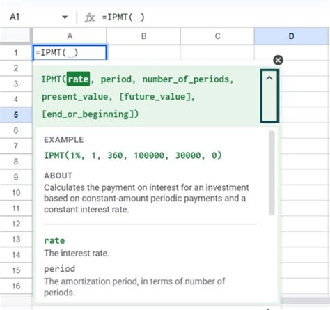 IPMT Google Sheets Function Syntax Examples How To Use