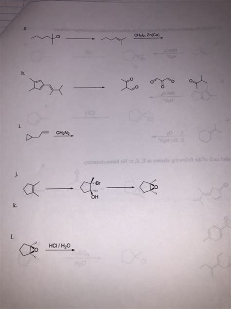 solved identify all missing reactant reagents or major
