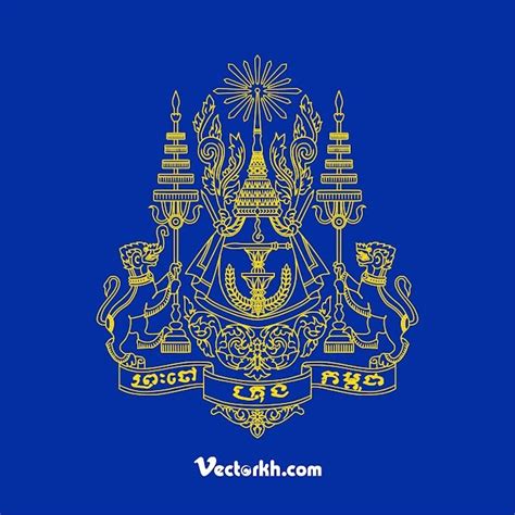Royal Standard Of The King Of Cambodia Logo Free Vector In 2023 Vector Free Free Vector