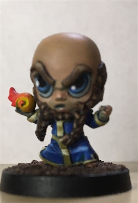 Chibi Dwarf Mage Impact Miniatures