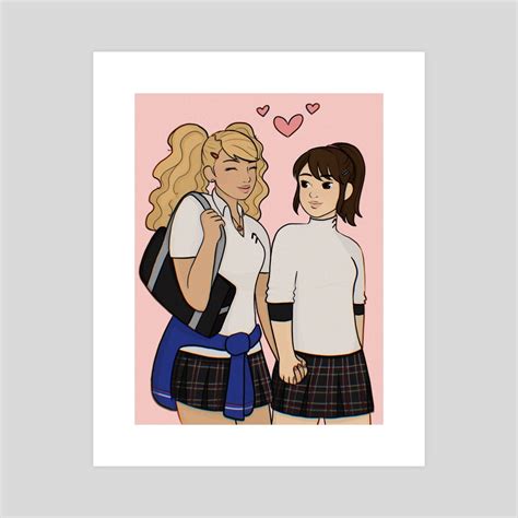 Ann And Shiho An Art Print By Mariah Inprnt