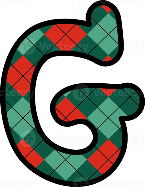 G Alphabet Grid Pattern Red Green 33545001 Png