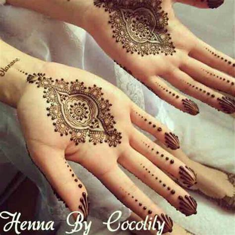 Simple Gol Tikka Mehndi Designs 16 Fashioneven
