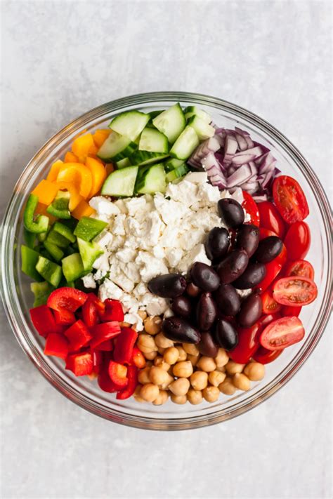 The Easiest Chopped Greek Chickpea Salad Ambitious Kitchen