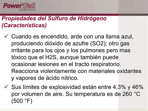 El Sulfuro De Hidrogeno Y Fuentes H2S Ppt