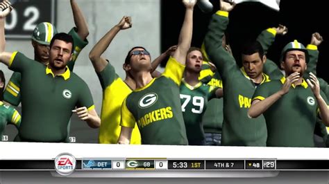 Madden Nfl 11 Gameplay Franchise Mode Detroit Lions Vs Green Bay