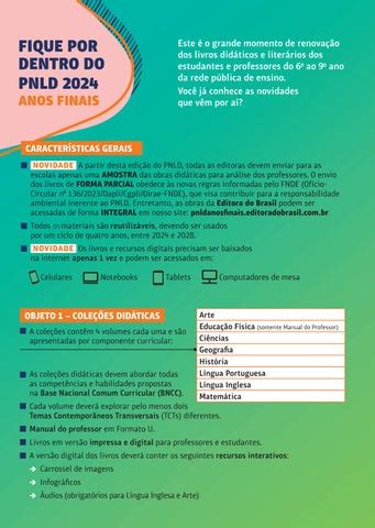Fique Por Dentro Do PNLD 2024 A Editora Do Brasil By Editora Do