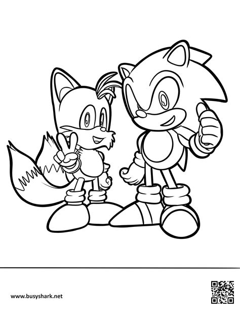 Sonic Vs Tails Coloring Pages