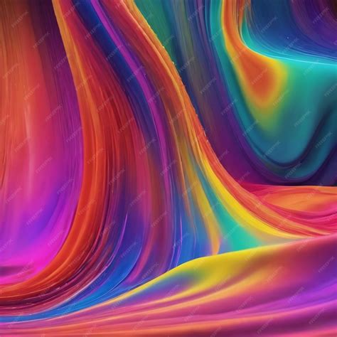 Premium Ai Image Abstract Liquid Wave Chromatic Dispersion Spectrum