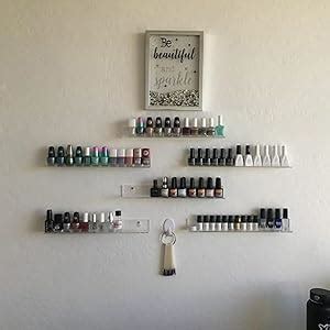 Amazon Repisas de pared NIUBEE acrílicas para esmaltes de uñas Belleza y Cuidado Personal
