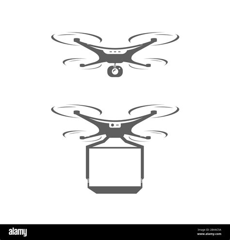 Drone Quadcopter Icon Or Symbol Technology Vector Illustration Stock Vector Image And Art Alamy