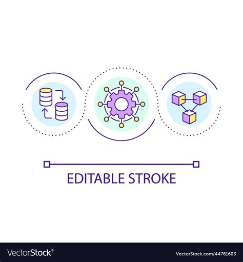Package Management System Loop Concept Icon Vector Image