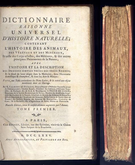 Dictionnaire raisonné universel d histoire naturelle contenant l