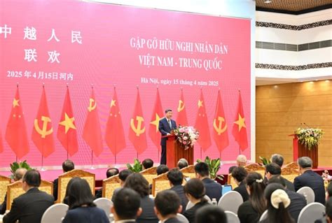 习近平同越共中央总书记苏林、越南国家主席梁强共同会见中越人民大联欢活动代表