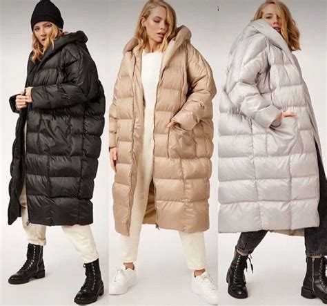 Épinglé Sur Пальто Парки Шубы Жакеты Худи Mode Femme Doudoune Longue Mode