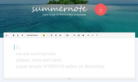 Summernote：簡易操作、功能強大的 Html 所見即所得編輯器 網路資源 Detools 工具死神