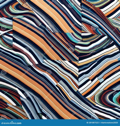 A Composition Of Visual Rhythm With Repeating Patterns Rhythmic Lines And Dynamic