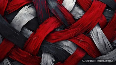 Ai创作图红色 黑色 灰色 编织 纹理 交织 线条 图案 材质 艺术 装饰 视 动感 交错 纤维 昵图网