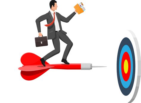 Businessman Aim Arrow To Target 35772703 Png