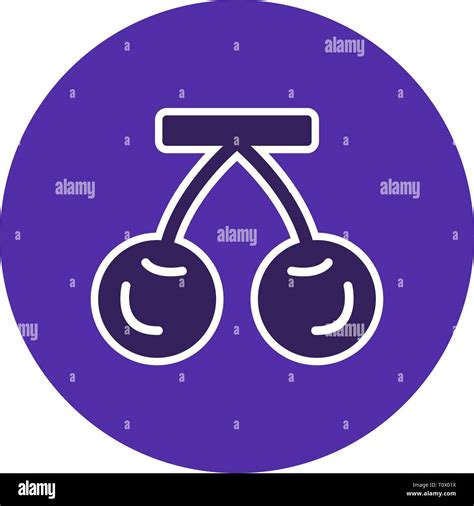 Illustration Cherry Icon Stock Photo - Alamy