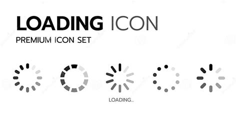 Download Sign Set Load Icons Set Load System Data Load Loading Bar Stock Vector