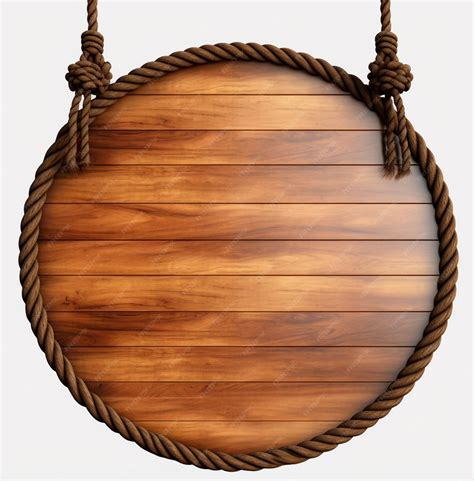 Imagem De Placa Redonda De Madeira Para Composição Imagem Premium Gerada Com Ia