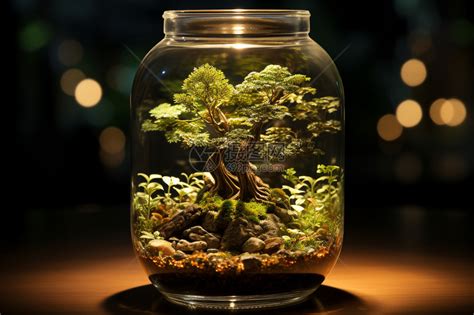 玻璃罐中的植物生长图片素材 正版创意图片600453042 摄图网
