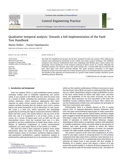 Pdf Qualitative Temporal Analysis Towards A Full Implementation Of