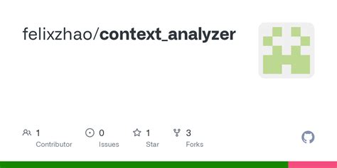 Github Felixzhaocontextanalyzer