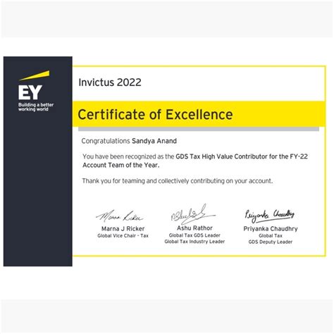 Sandya Anand On Linkedin Feelinggrateful Eygds Teameffort Eytax