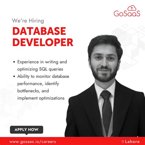 We Are Hiring Join Our Dynamic Team As A Database Developer And Become A Life At Gosaas