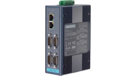 12578740 Advantech Advantech Serial Device Server 2 Ethernet Port 4 Serial Port Rs232