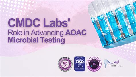 Advancing Microbial Testing Cmdc Labs Impact On Aoac Standards Cmdc