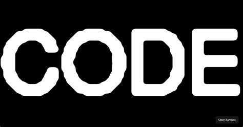 Canvas Text Particle System Forked Codesandbox