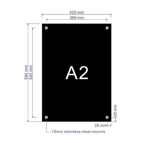 Black Acrylic Menu Boards Menu Display Panels Perspex Menu Display