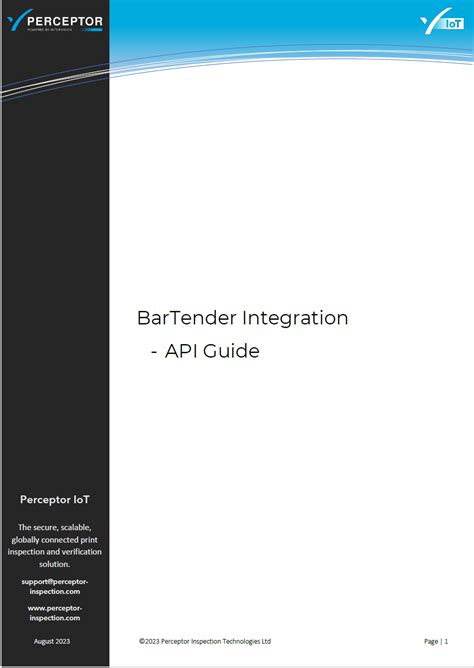 Perceptor Iot And Bartender — Perceptor Iot Label Inspection And Verification