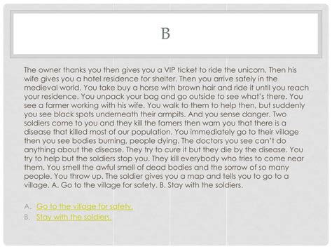 Ppt Choose Your Own Adventure Story Powerpoint Presentation Free