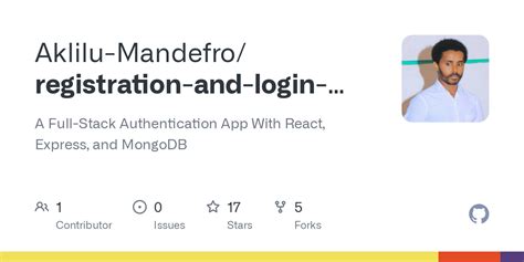 Github Aklilu Mandefroregistration And Login App Using React Express And Mongodb A Full
