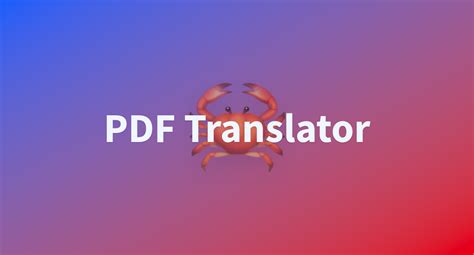 Pdf Translator A Hugging Face Space By Warco B