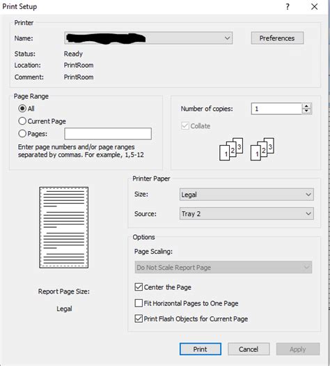 Printing To A Specific Printer In Crystal Reports Stack Overflow