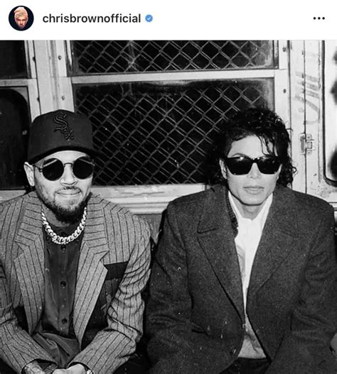 Chris Brown Shares Fake Photo With Michael Jackson As Fans Hail The