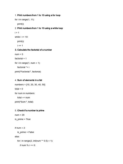 Practice Codes Python Loops Pdf Computer Programming Software