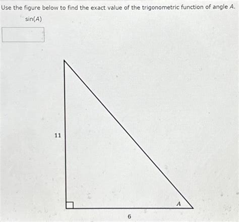 Solved Use The Figure Below To Find The Exact Value Of The Chegg Com