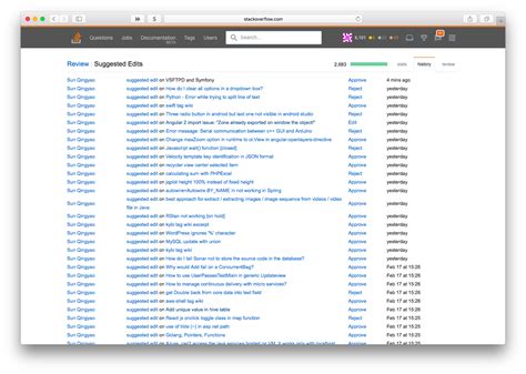 Cannot Improve Edit Or Reject And Edit Meta Stack Overflow