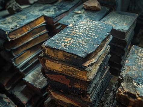 Premium Photo Ancient Stone Tablets Engraved With Sacred Texts