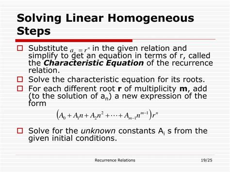 Ppt Recurrence Relations Powerpoint Presentation Free Download Id 498458