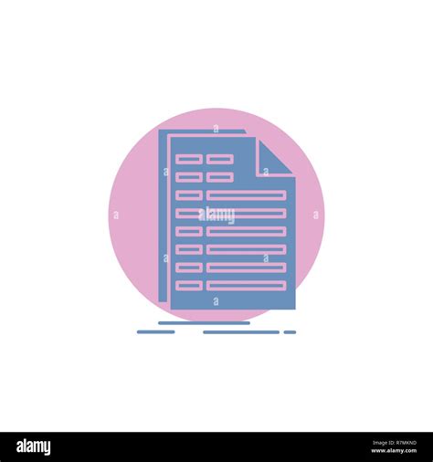 Bill Excel File Invoice Statement Glyph Icon Stock Vector Image Art Alamy
